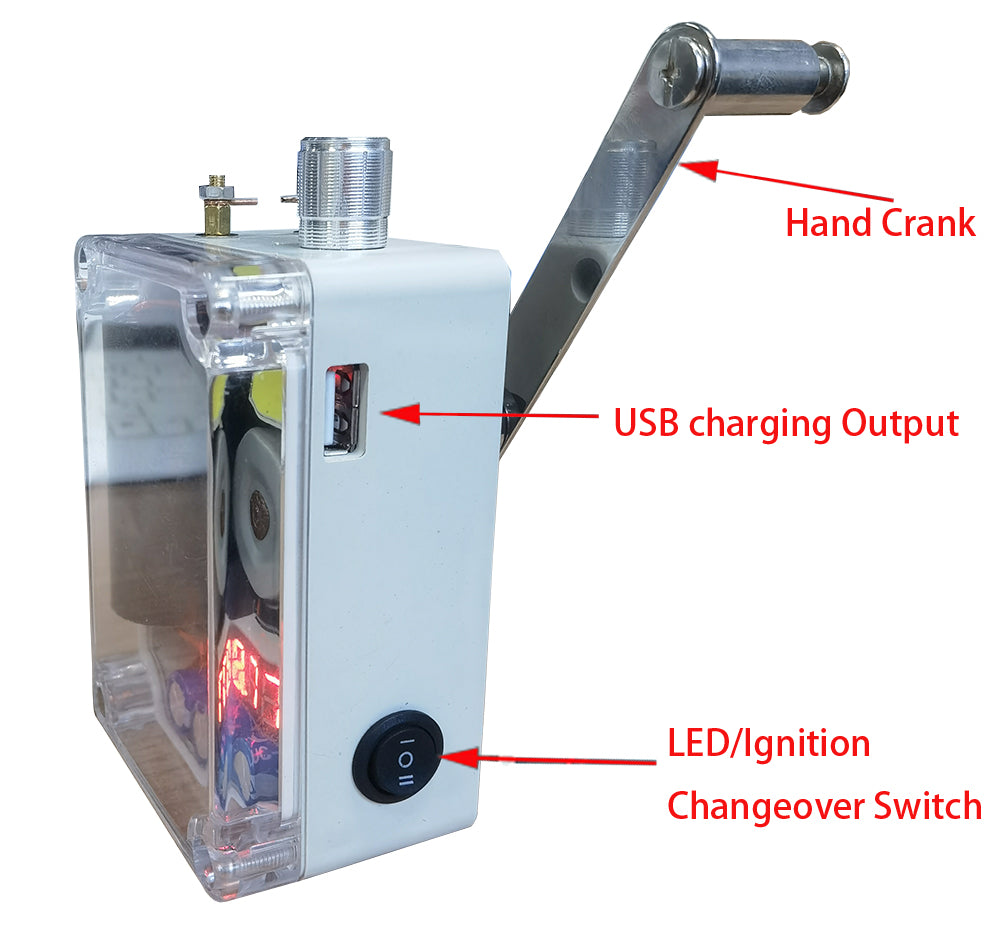Gikfun DIY Hand Crank Generator Portable Emergency USB Charger with C