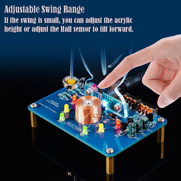 Gikfun Electromagnetic Swing Soldering Project Kit,Soldering Practice