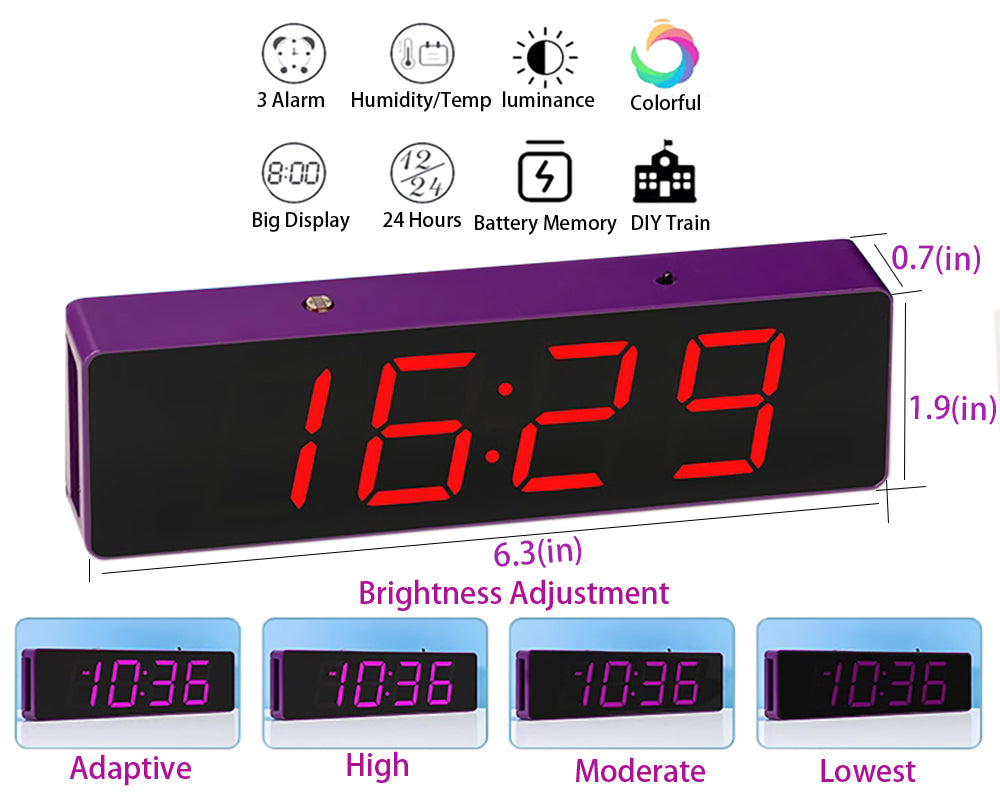 Gikfun Colorful Digital Clock DIY Kit Colorful RGB Clock Microcontroll