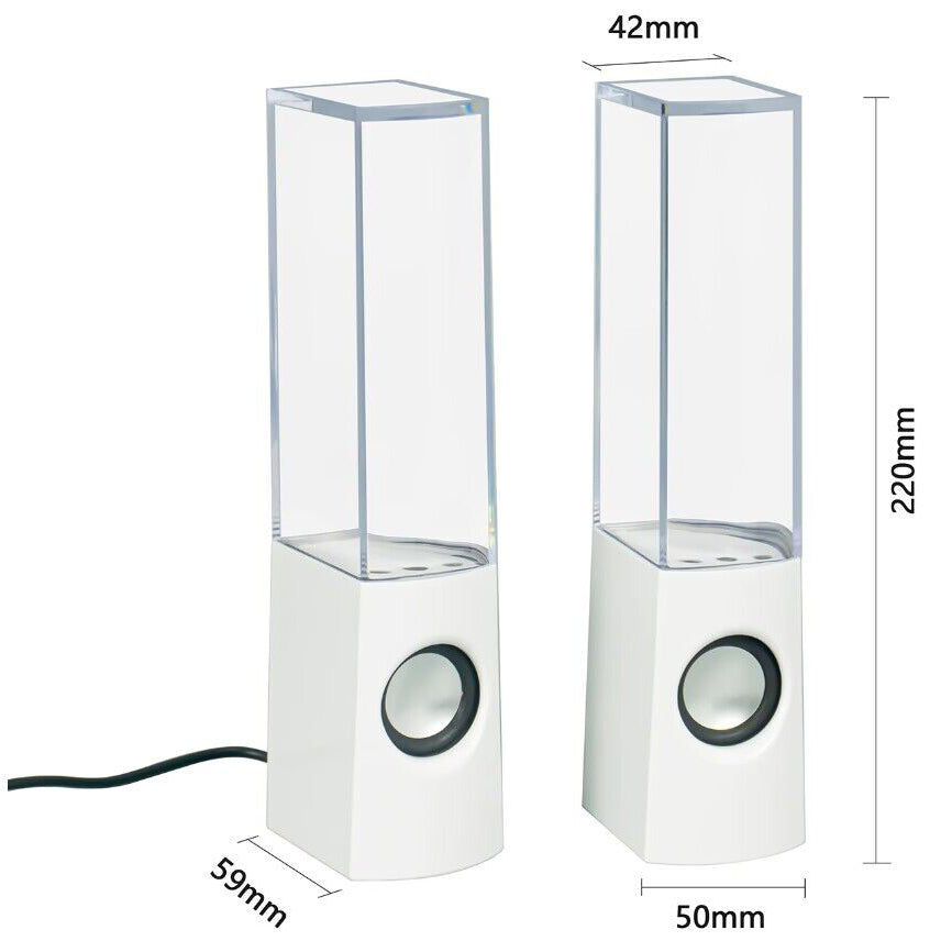 Gikfun USB 7 Colour LED Water Speaker with Dancing Fountain Light Show