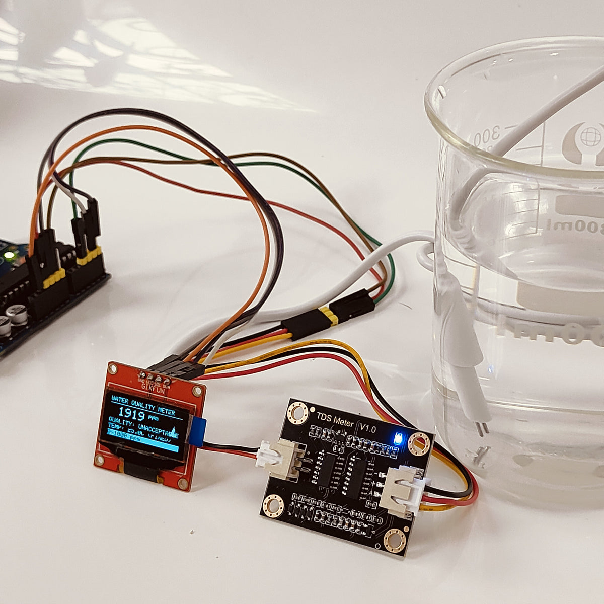 Gikfun 2PCS TDS Sensor Water Conductivity Meter, 0-1000ppm Analog Outp