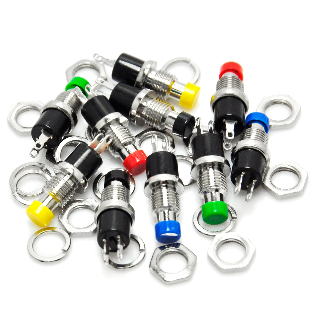 Gikfun AC 250V 1A SPST Normal Open Momentary 2Pin Mini Push Button Swi