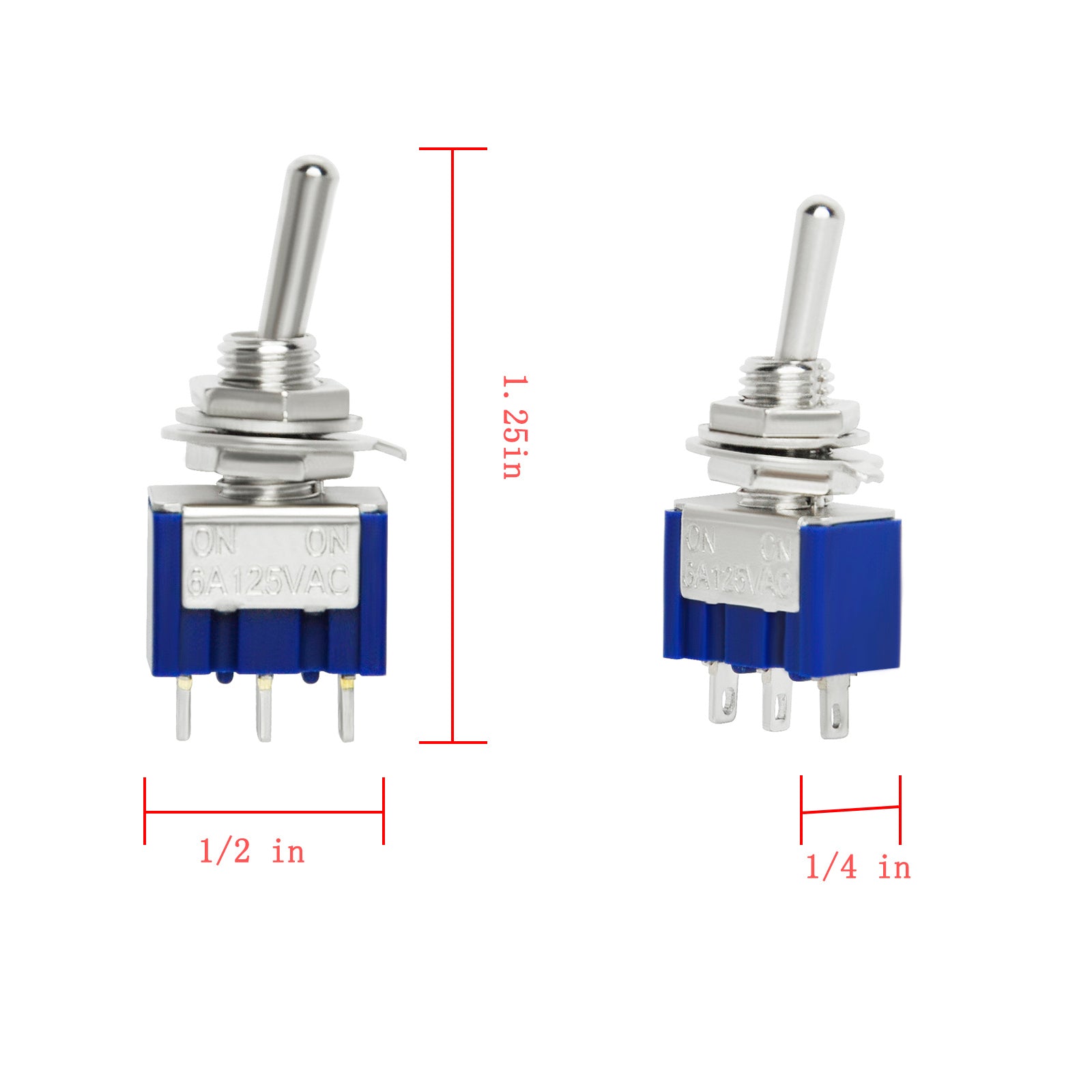 Gikfun MTS102 2 Position 3 Pins Mini Toggle Switch for Arduino (Pack o