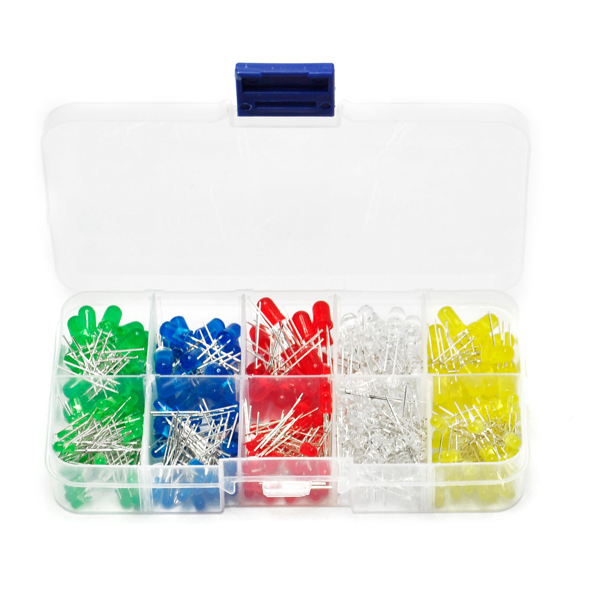 Gikfun 3mm 5mm LEDs Light White Yellow Red Green Blue Assorted Kit for