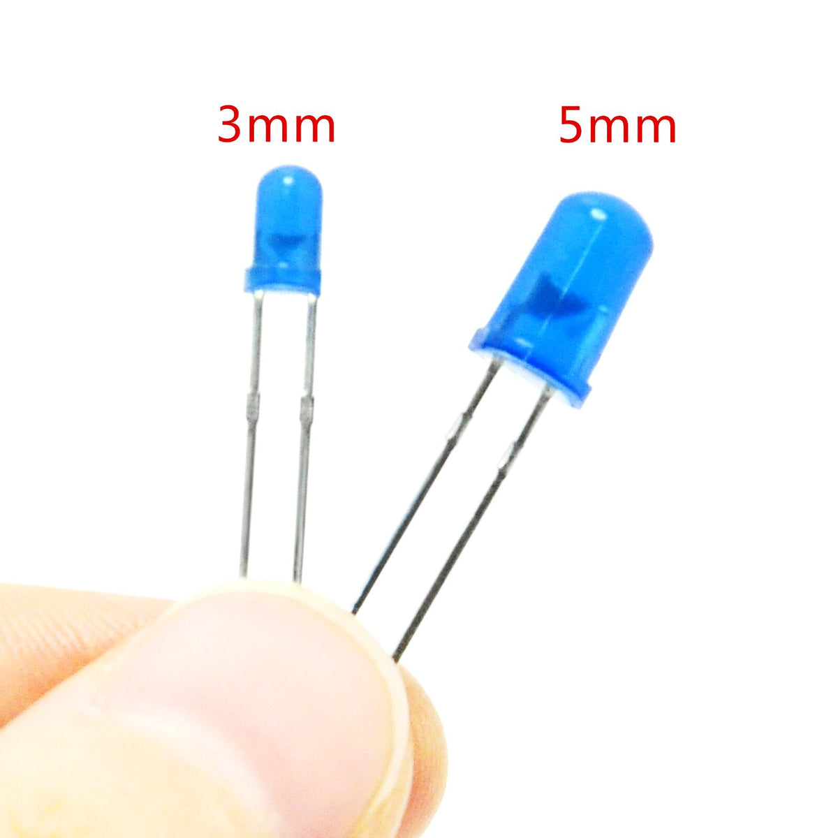 Gikfun 3mm 5mm LEDs Light White Yellow Red Green Blue Assorted Kit for